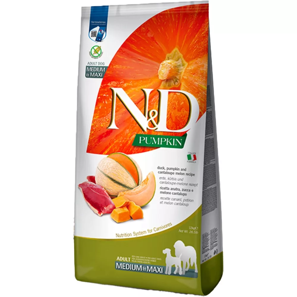 N&D Pumpkin Medium & Maxi Adult Gabonamentes Száraz Kut